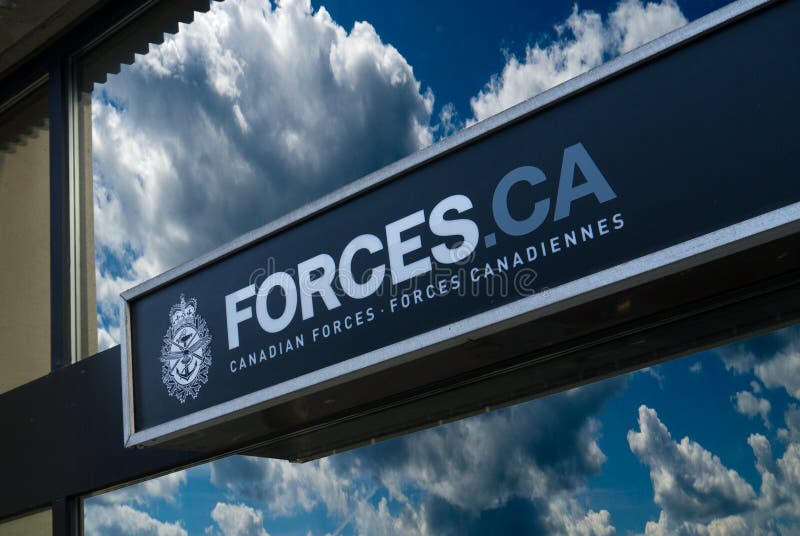 Canadian Forces Sign editorial stock photo. Image of canada - 28289653