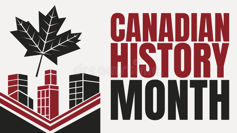 Canadian History Month a Journey through Time Stock Vector ...