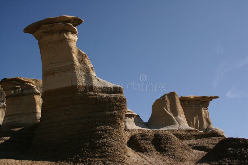 Canadian Hoodoos stock image. Image of unusual, nature - 1543819