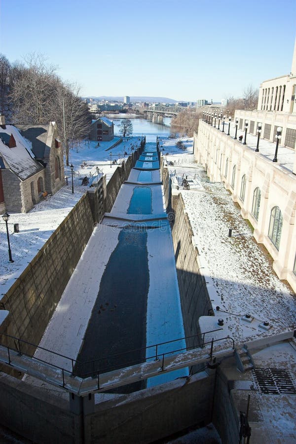 Canadian Locks stock image. Image of ottawa, cold, season - 1742687