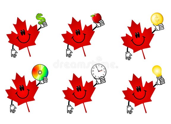 Canadian Maple Leaf Cartoons Stock Illustrations – 10 Canadian Maple ...