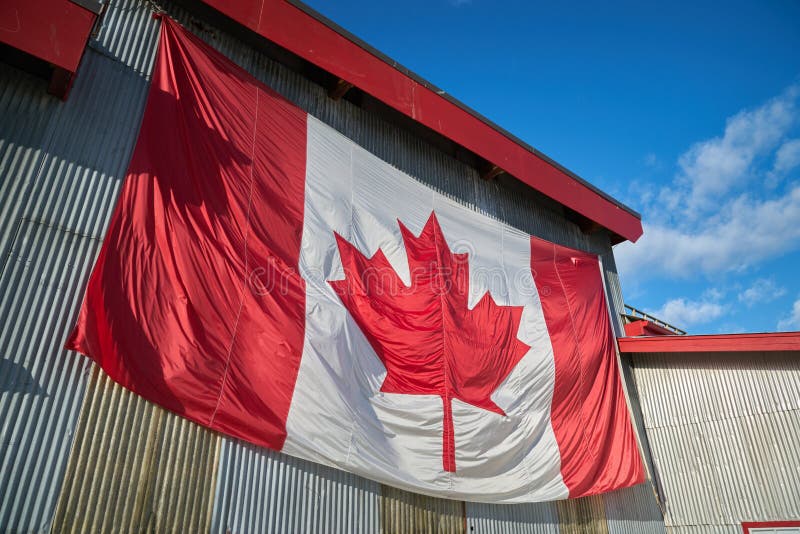 Canadian Maple Leaf Flag stock photo. Image of national - 193340426