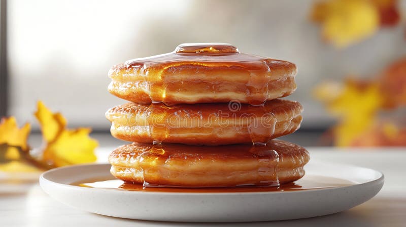 Canadian Maple Syrup Pancakes Stack - Breakfast Food Photography, Stock ...