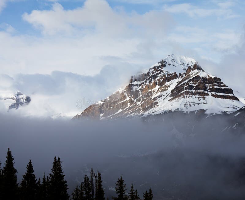 Canadian mountains stock image. Image of mountainside - 54162203