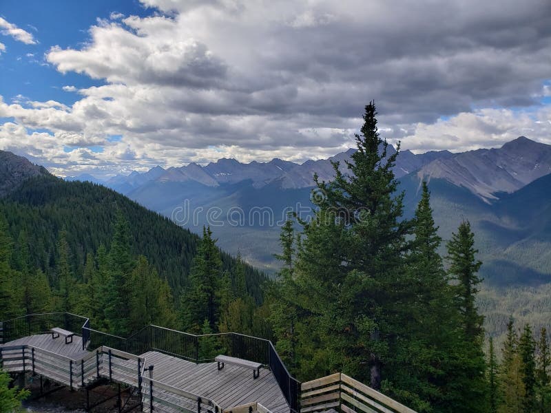 Canadian mountains stock photo. Image of mountains, bridge - 340686388