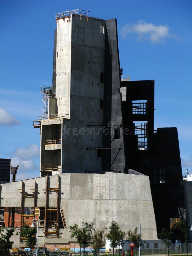 Canadian Museum of Human Rights from the Red River Editorial Stock ...