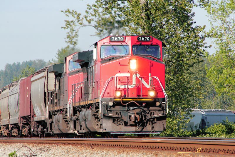 Canadian National or CN Train Engine Editorial Image - Image of ...
