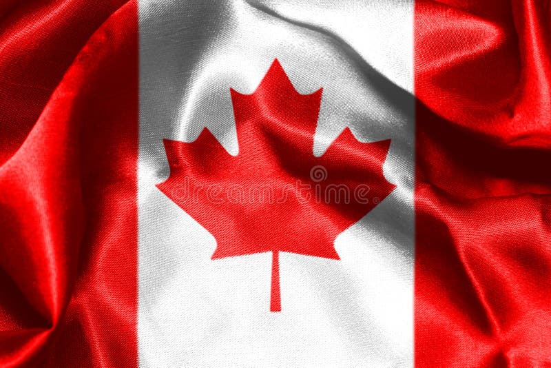 Canadian National Flag 3D Rendering Stock Illustration - Illustration ...