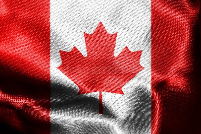 Canadian National Flag 3D Rendering Stock Illustration - Illustration ...