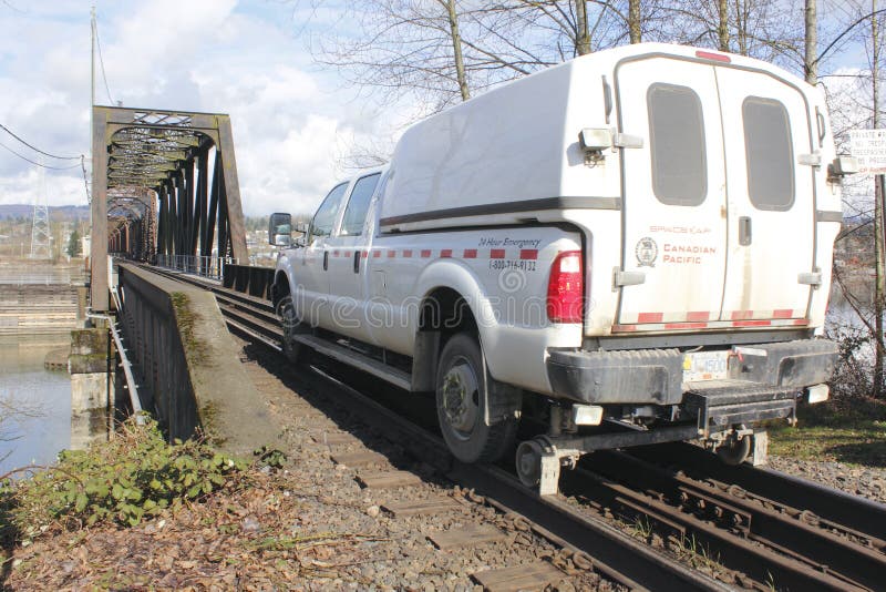 Canadian National Railway Maintenance Vehicle Editorial Image - Image ...