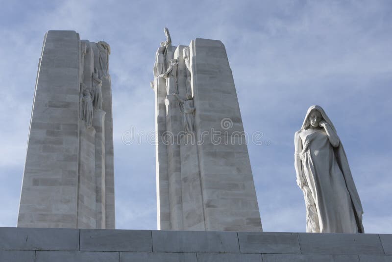 Canadian National Vimy Memorial Stock Photo - Image of monument ...