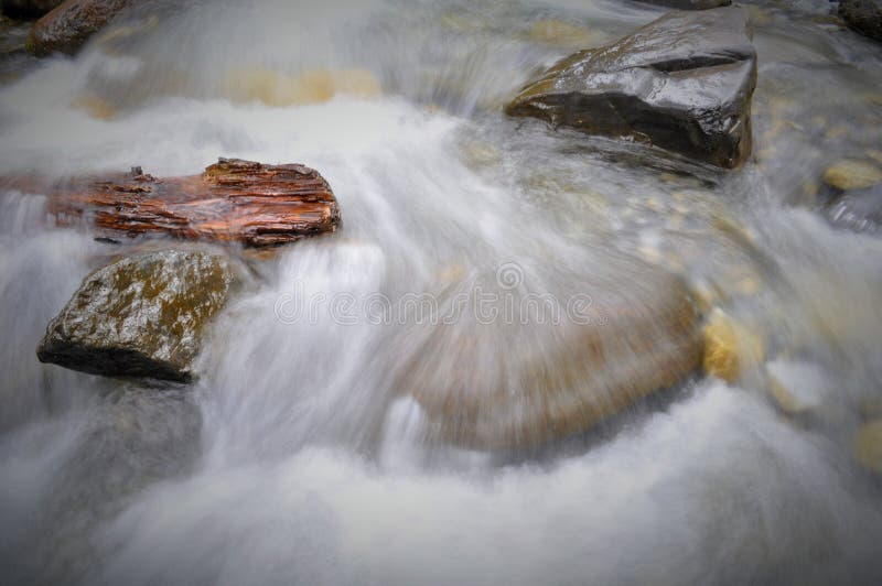 Canadian Nature - Mountain River in Slow Motion Stock Image - Image of ...