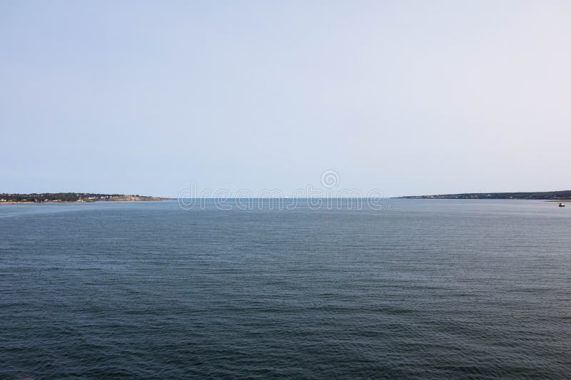 Canadian Newfoundland Sea Water View Stock Image - Image of reflection ...