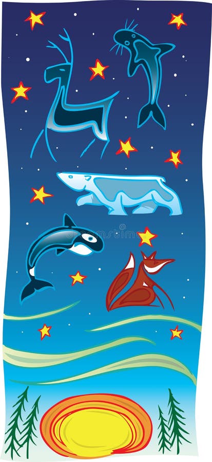 Canadian panel stock vector. Illustration of sunset, gradient - 6195836