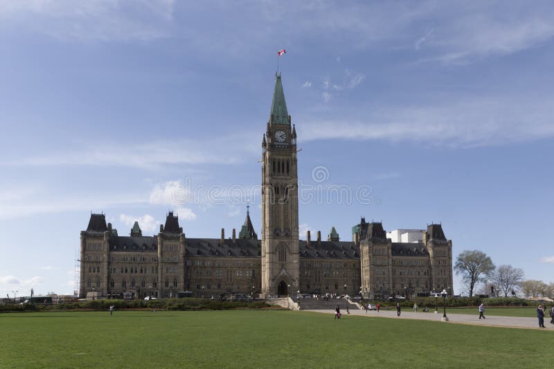 Canadian Parliament Buildings Editorial Stock Photo - Image of clear ...