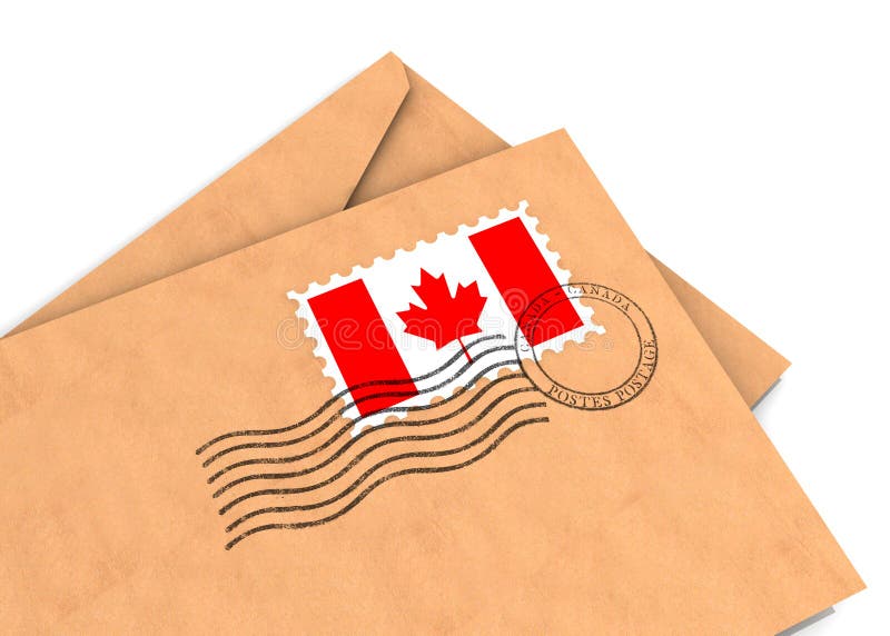 Canadian E-mail Address at Symbol Stock Illustration - Illustration of ...