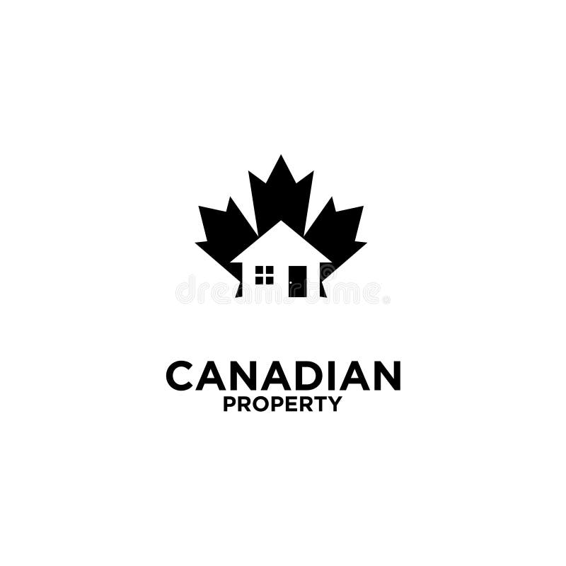 Canadian Property Real Estate Logo Icon Design Stock Vector ...