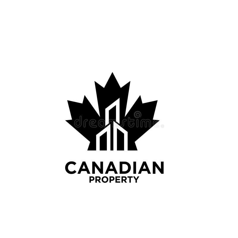 Canadian Property Real Estate Logo Icon Design Stock Vector ...