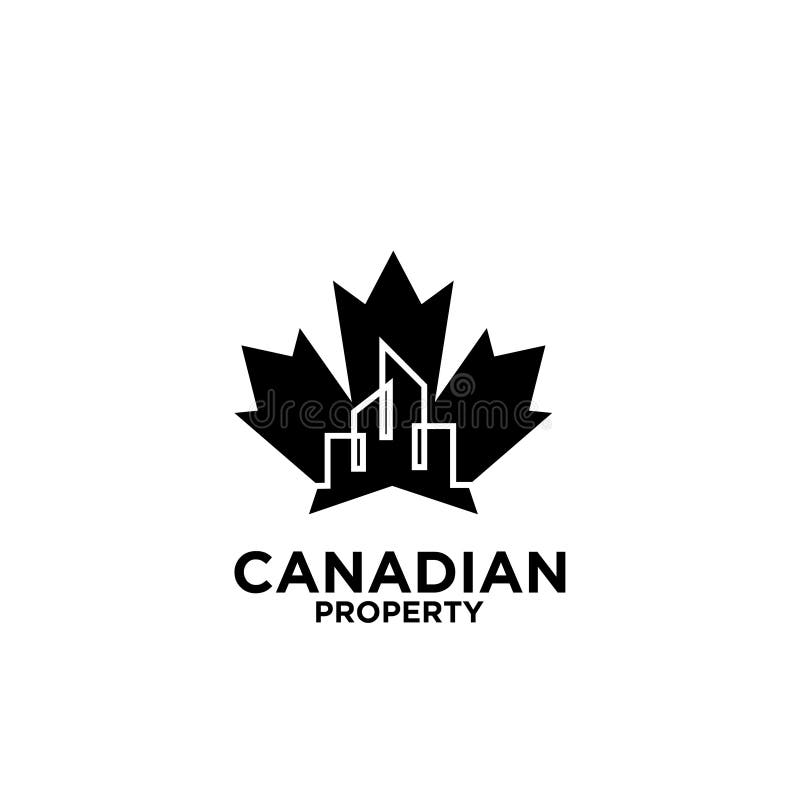 Canadian Property Real Estate Logo Icon Design Stock Vector ...