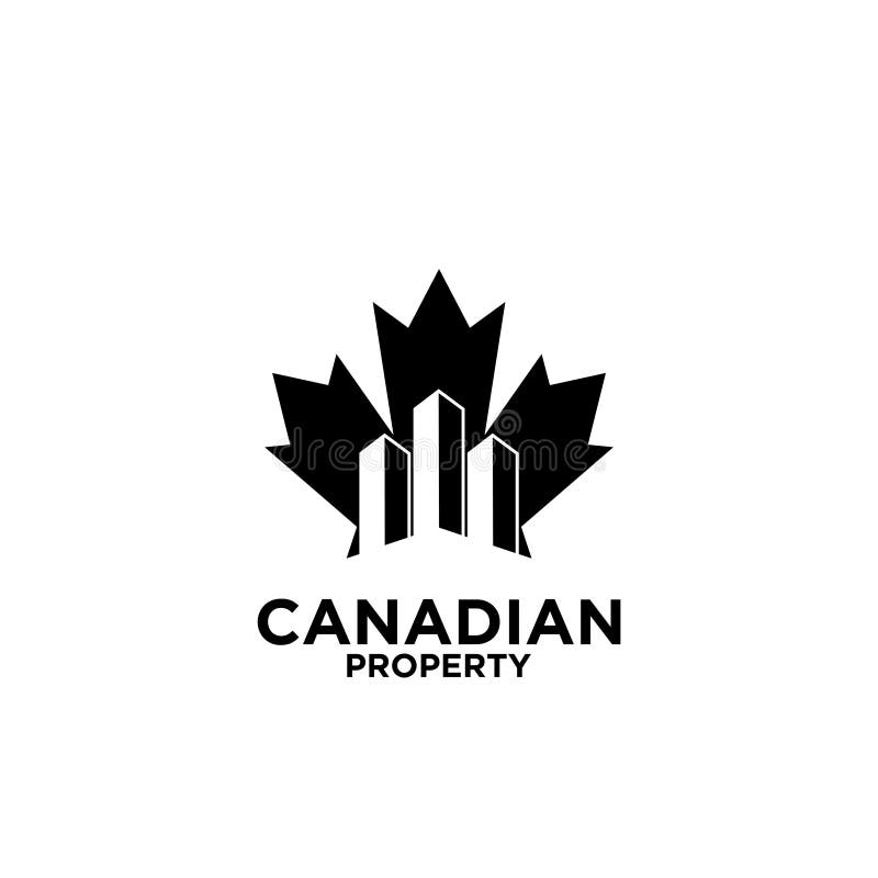Canadian Property Real Estate Logo Icon Design Stock Vector ...