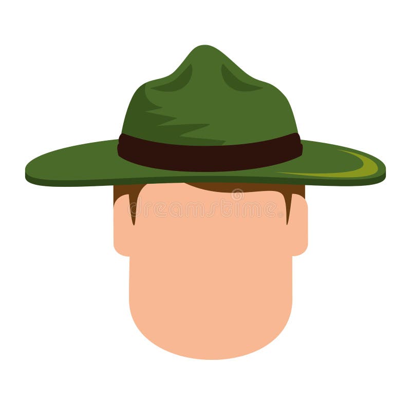 Canadian Ranger Head Avatar Character Stock de ilustración ...
