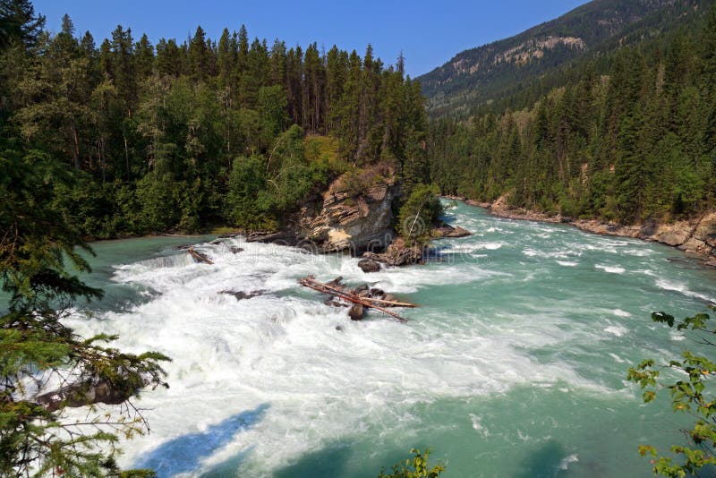 Canadian river Ladscape stock photo. Image of mountains - 68498200