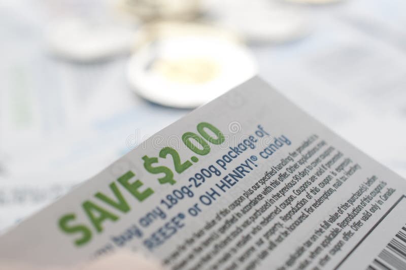 Canadian Saving Coupons with Money Editorial Photography - Image of ...