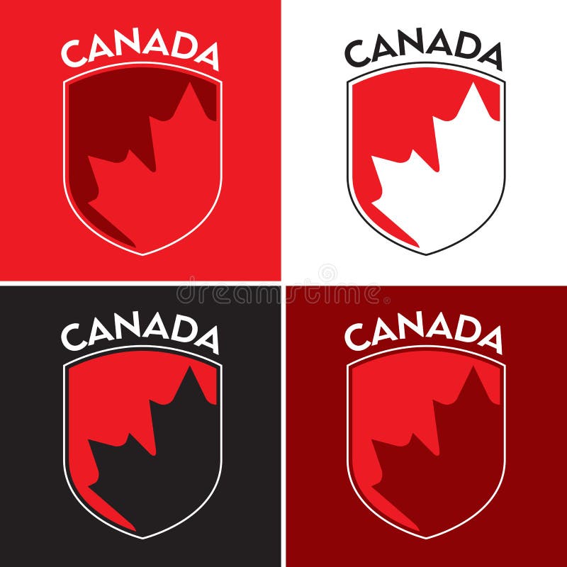 Canadian Shield stock vector. Illustration of flag, pride - 91757883