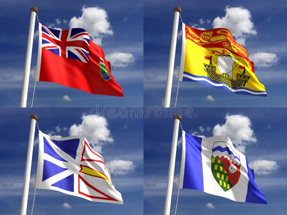 Canadian State Flags stock illustration. Illustration of state - 29676104