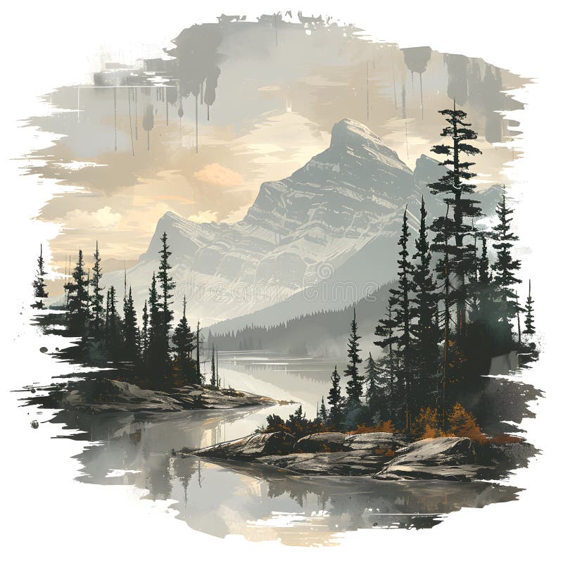 Canadian Terrain Abstract Digital Map Illustration Stock Illustration ... Canadian Terrain Abstract Digital Map Illustration Stock Illustration ...