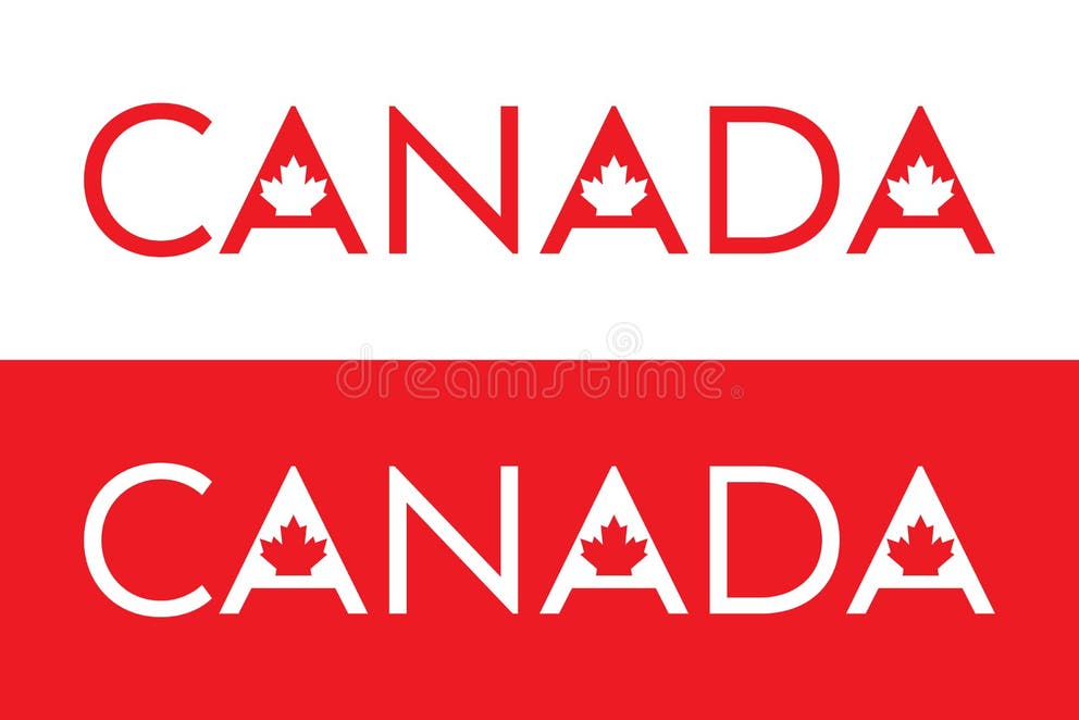 Canadian Type stock vector. Illustration of mark, silhouette - 91757888