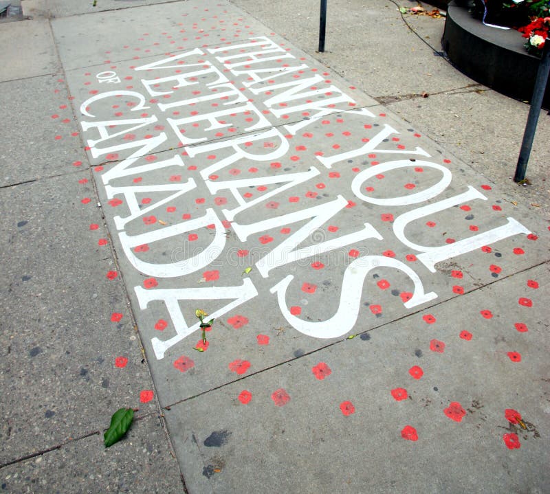 Canadian Veterans editorial stock image. Image of pavement - 22051129