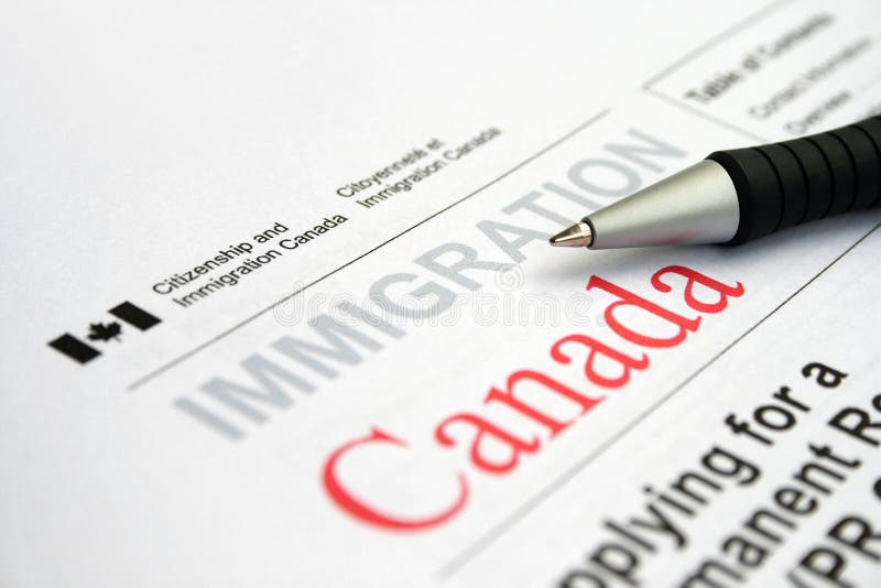 Canadian visa application stock photo. Image of foreign - 14520348