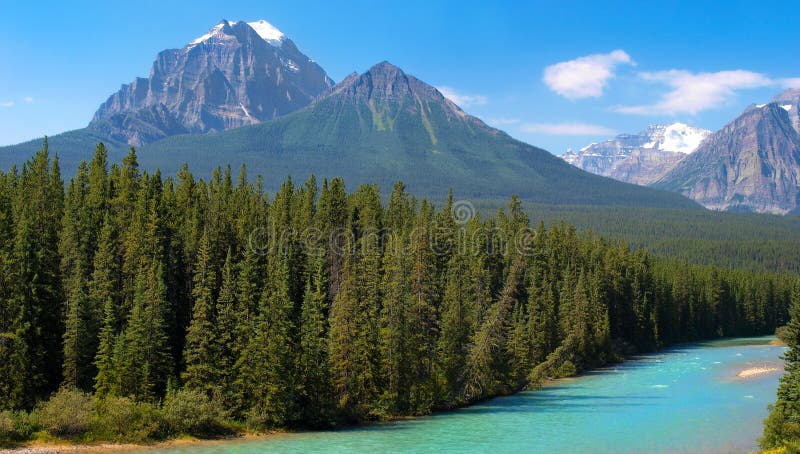 Canadian Wilderness in Banff National Park, Canada Stock Photo - Image ...