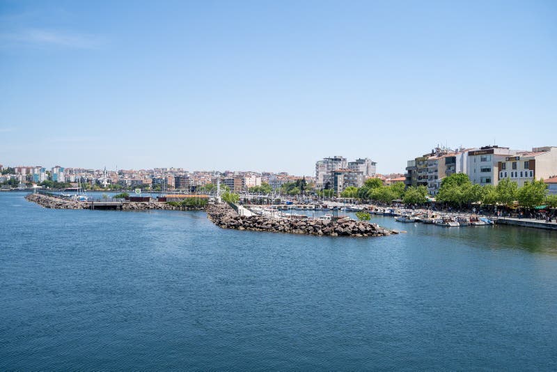 Canakkale City View and Harbor Stock Photo - Image of travel, canakkale ...