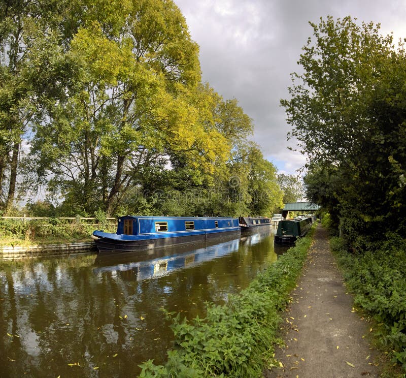 Canal stock photo. Image of boat, england, barges, midlands - 50454820