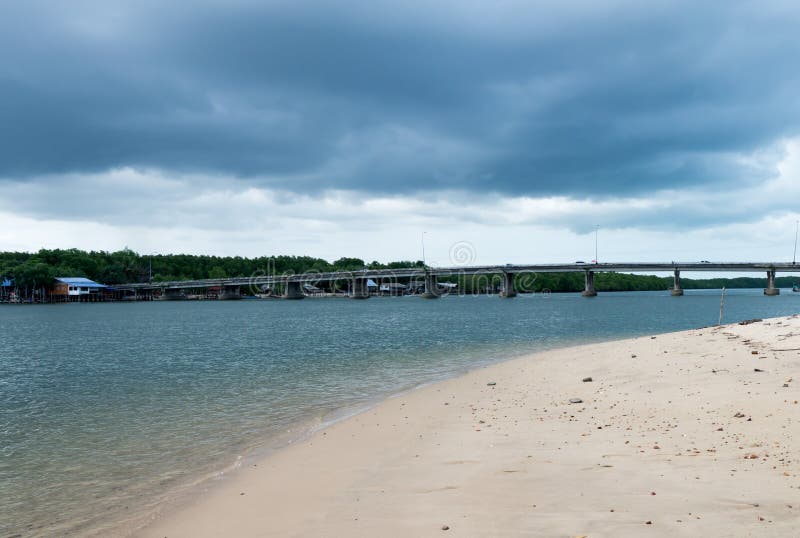 Canal Bridge estuary stock image. Image of high, beach - 78214667