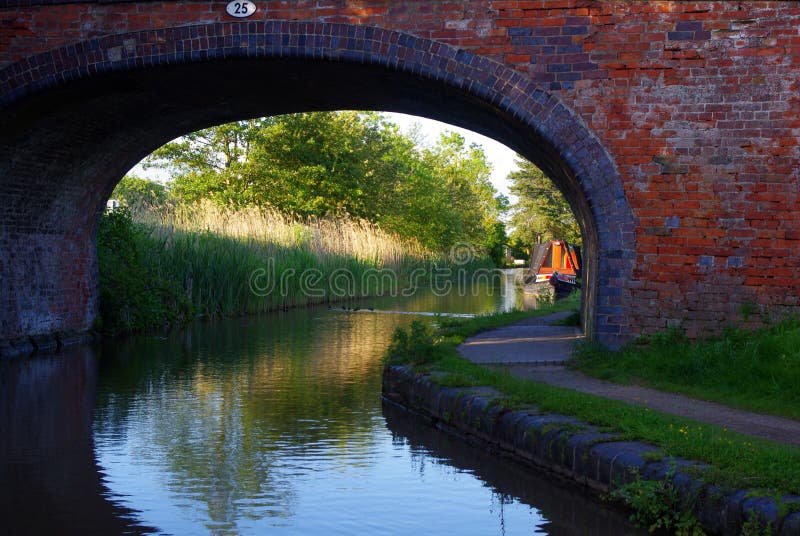 Canal Bridge stock image. Image of towpath, bridge, peaceful - 52840655