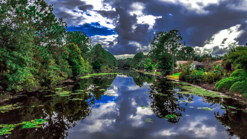 Canal stock image. Image of water, blue, green, canal - 98258389