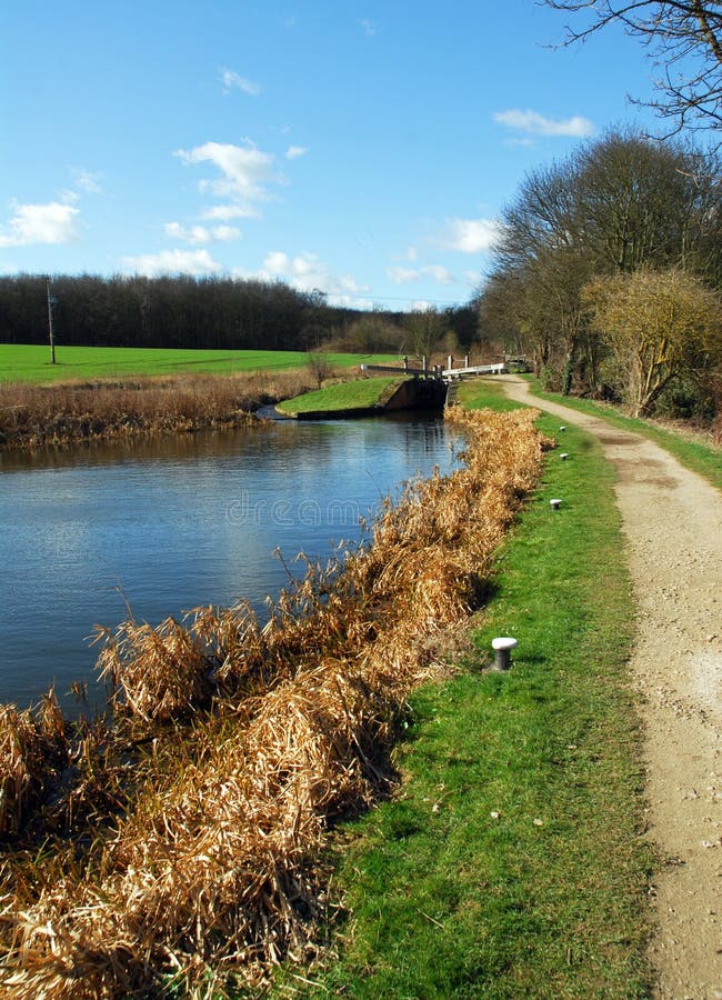 Canal Embankment stock image. Image of river, path, bank - 23691833