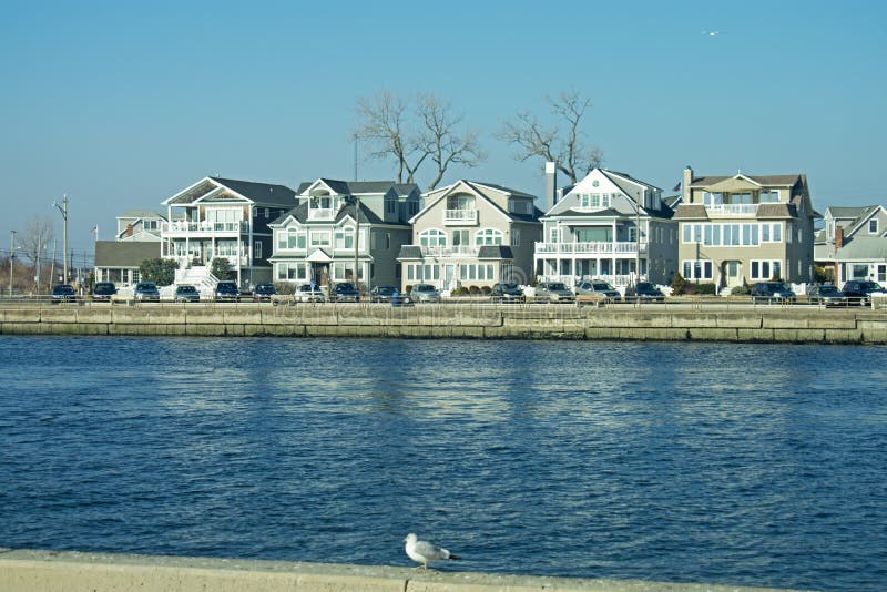 Canal at Inlet To Point Pleasant, NJ -01 Stock Image - Image of outside ...