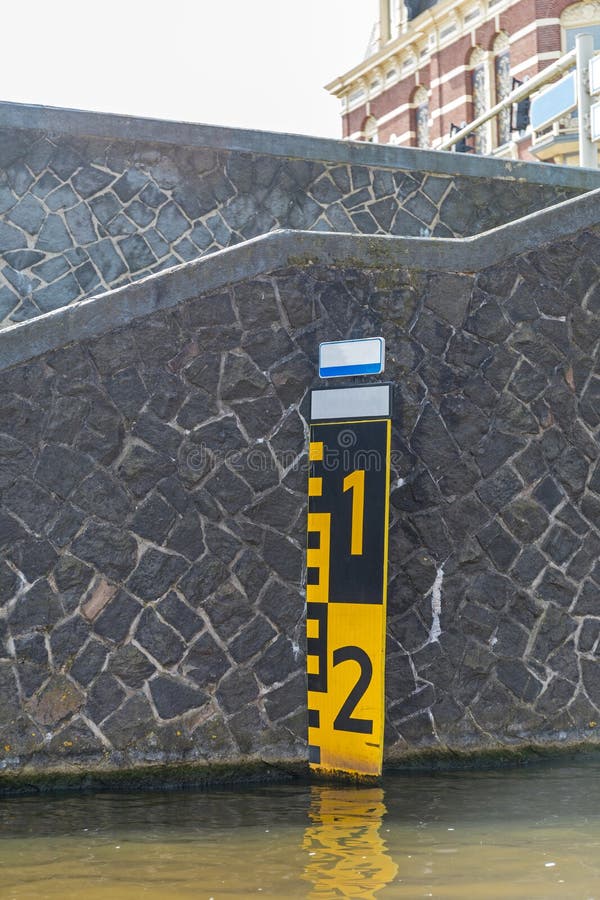 Water Level Stick stock photo. Image of level, tide - 159520392