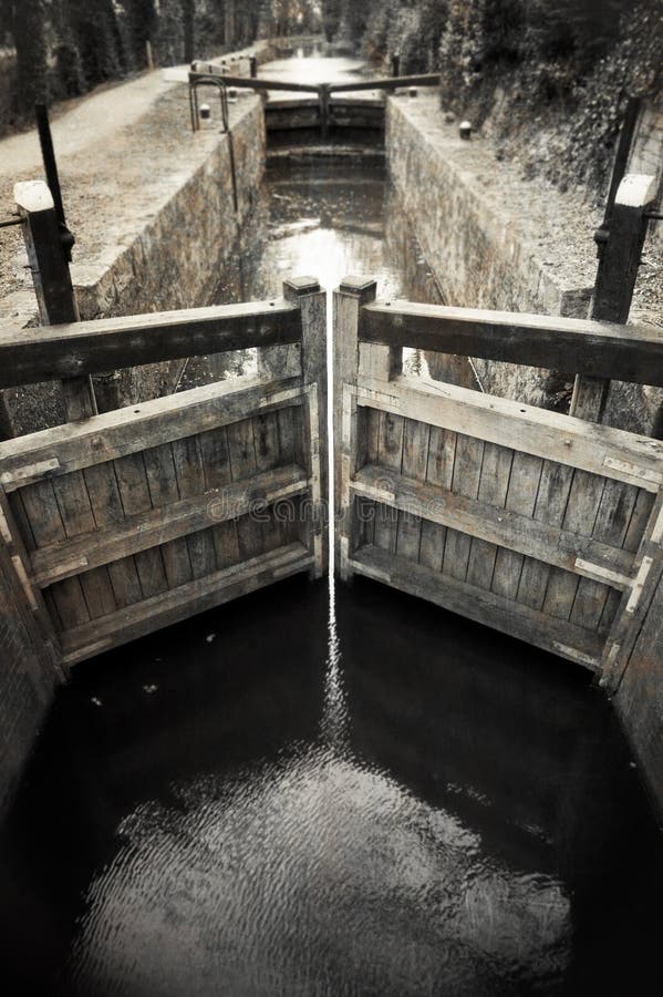 Canal and Lock Gear stock photo. Image of sandstone, industrial - 38112384