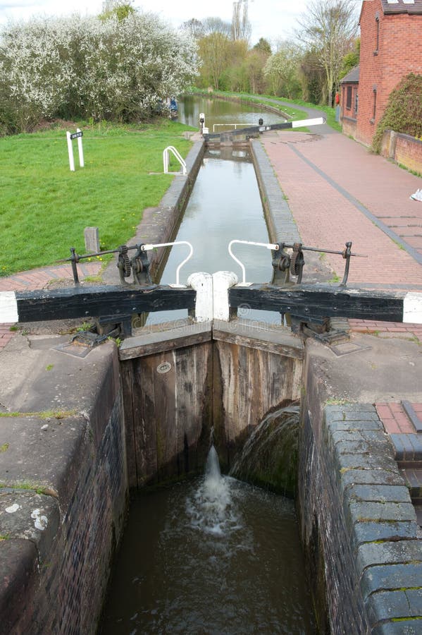 Canal Lock stock image. Image of gate, canal, door, scenic - 25646701