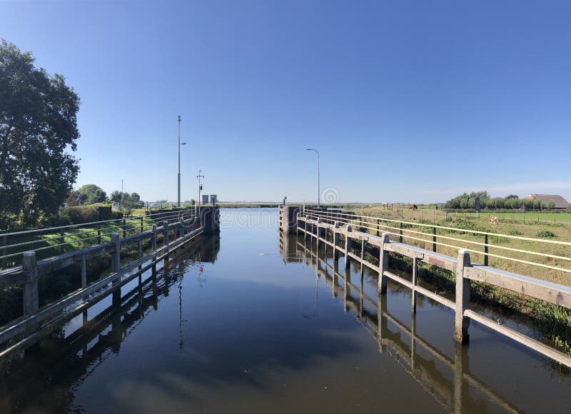 Canal lock in Electra stock photo. Image of electra - 197549104