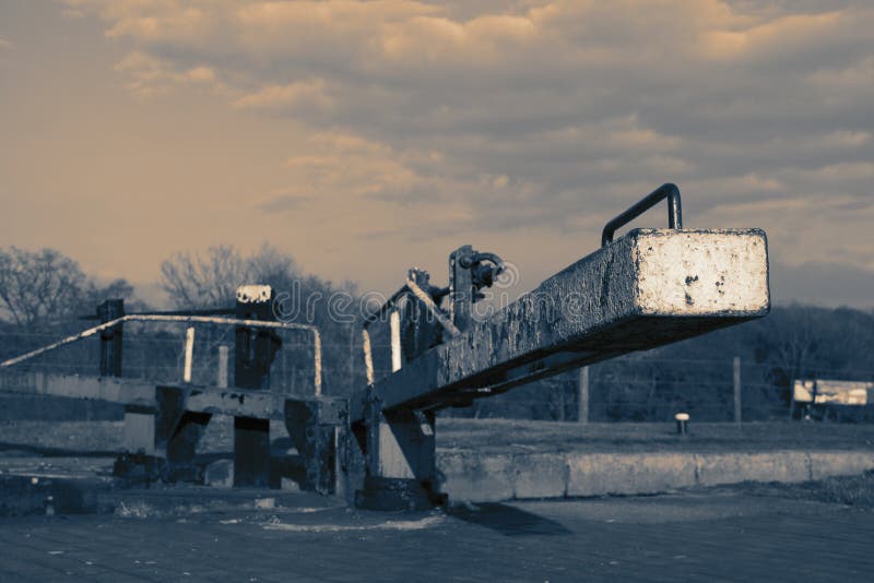 Lock and Lock Gates at Tyrley Locks on the Shropshire Union Canal in ...