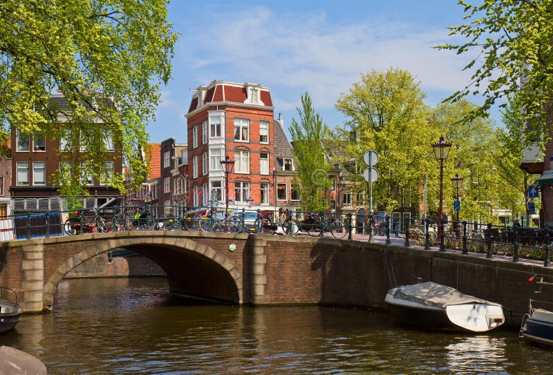 Canal Ring of Amsterdam, Netherlands Stock Image - Image of ...