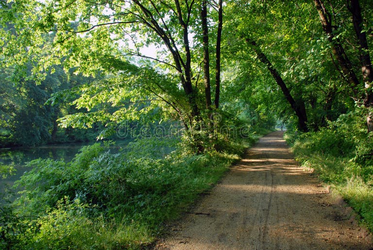 Canal trail stock image. Image of running, relaxing, provoking - 2622785