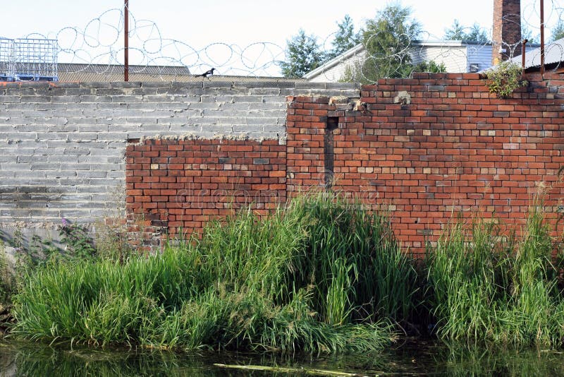 Canal Wall 03 stock image. Image of wall, stream, construction - 59295103