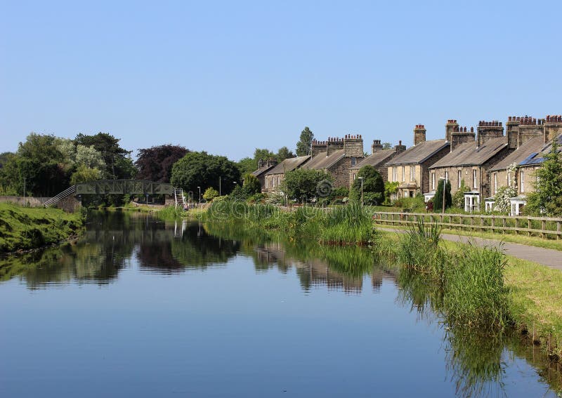 Canale Di Lancaster Vicino a Cabus, Lancashire, Regno Unito Fotografia ...